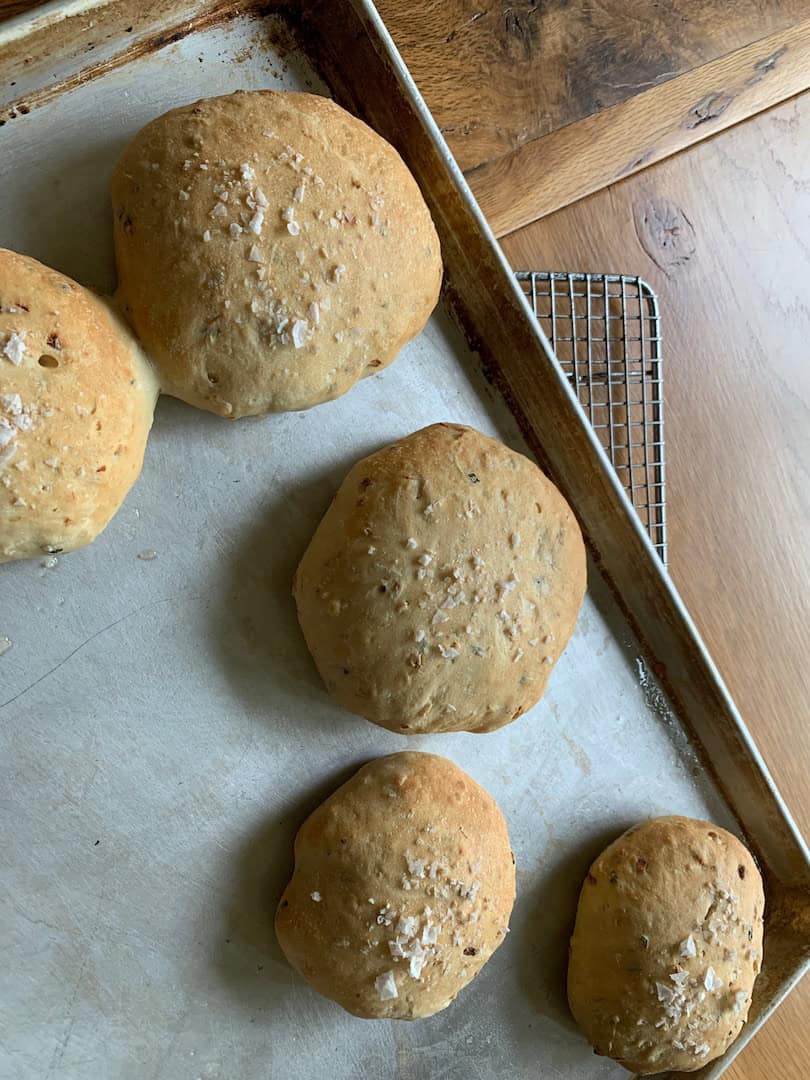 Sour Dough Cowboy Onion Garlic Bread - Sibby Barrett