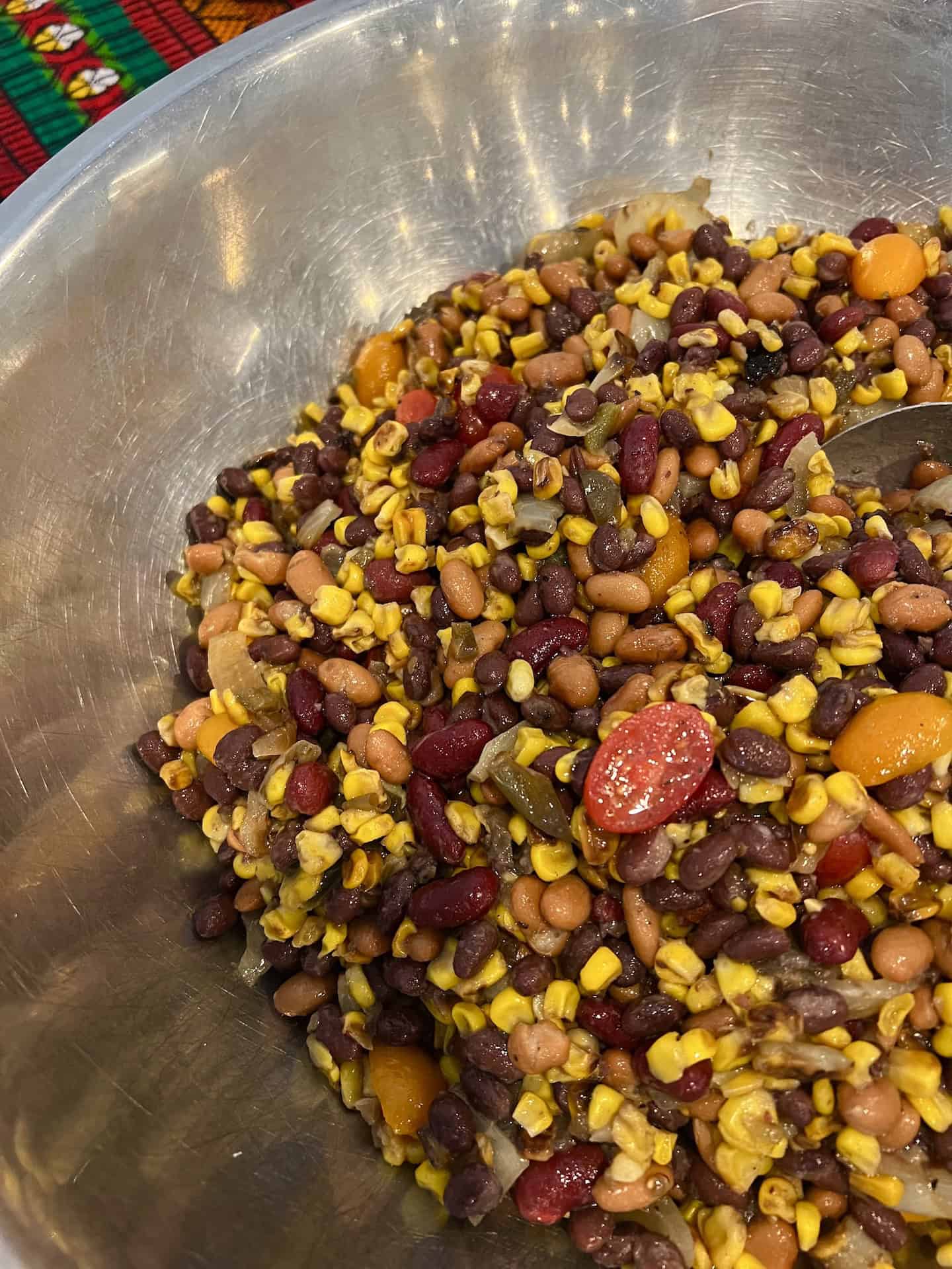 Mixed Bean Charred Corn Salad and Soup - Sibby Barrett